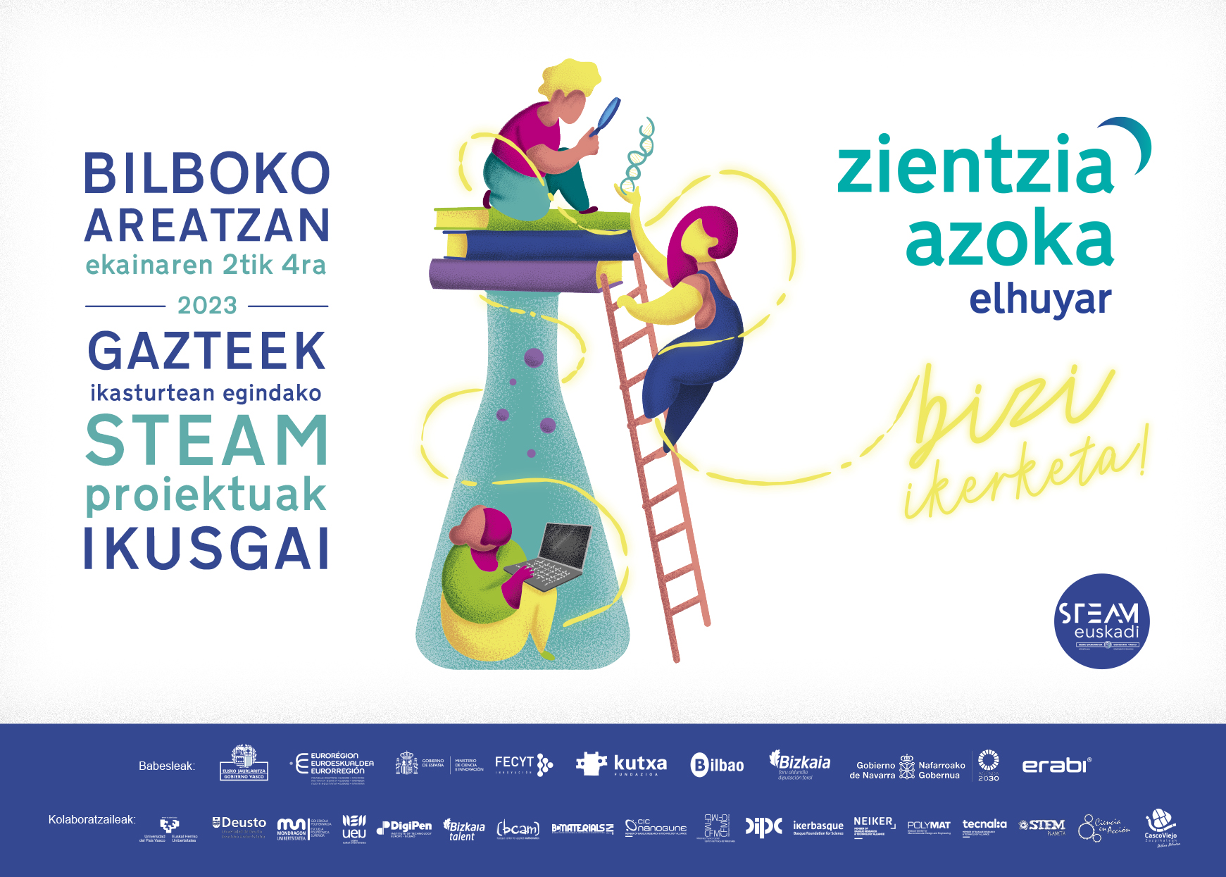 Elhuyar Zientzia Azoka Bilbon ekainaren 2an, 3an eta 4an — Zientzia azoka